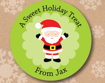 Santa stickers | Etsy