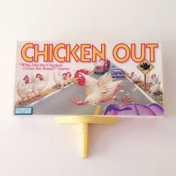 Vintage 1988 Chicken Out Board Game by Parker Brothers