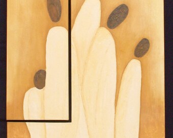 Original textured acrylic painting - Family - 48" x 32" x 1.5" Large ...