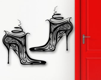 High heel sticker | Etsy
