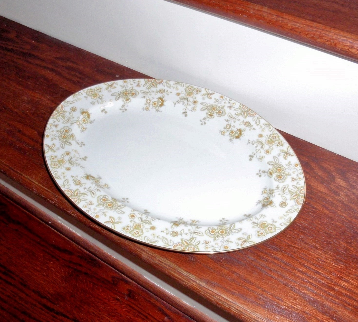 PERSIAN WOOD JAPAN Sango China 14 1/2″ Platter Oval Chop Plate Pattern ...