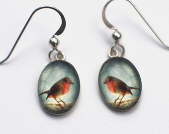 Popular items for robin earrings on Etsy