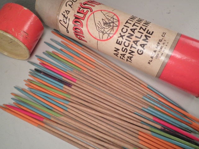 SALE Vintage Fiddlesticks Game Wooden Toy Collectible Pick-Up