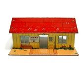 Vintage 1950s MARX Lumar Construction Company Litho Tin Litho Toy Building