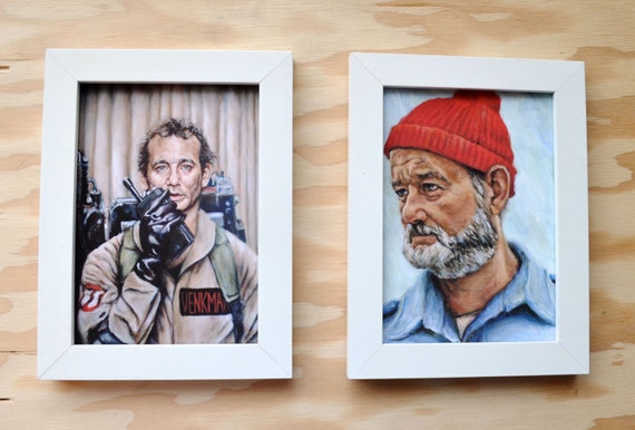 Bill Murray in Ghostbusters Portrait Painting Peter