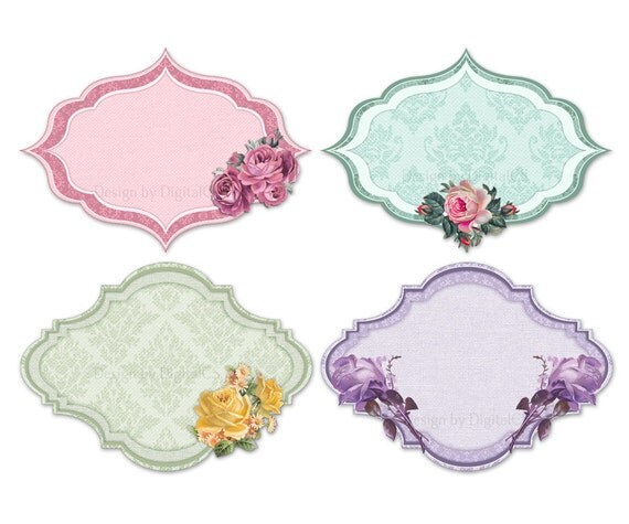 Shabby chic clipart frames clipart borders shabby chic tags