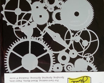 Popular items for gear stencil on Etsy