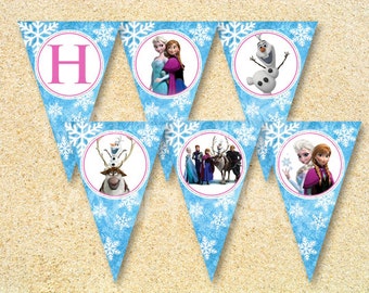 Banderin frozen | Etsy