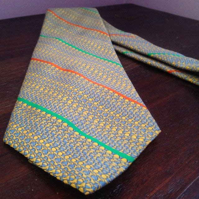 Vintage 1970s Necktie 100% Silk Lords of Bellevue Striped Rep Tie Mad ...