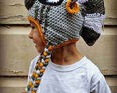 Items similar to PATTERN - African ZEbra Mohawk Crochet Hat Pattern PDF ...