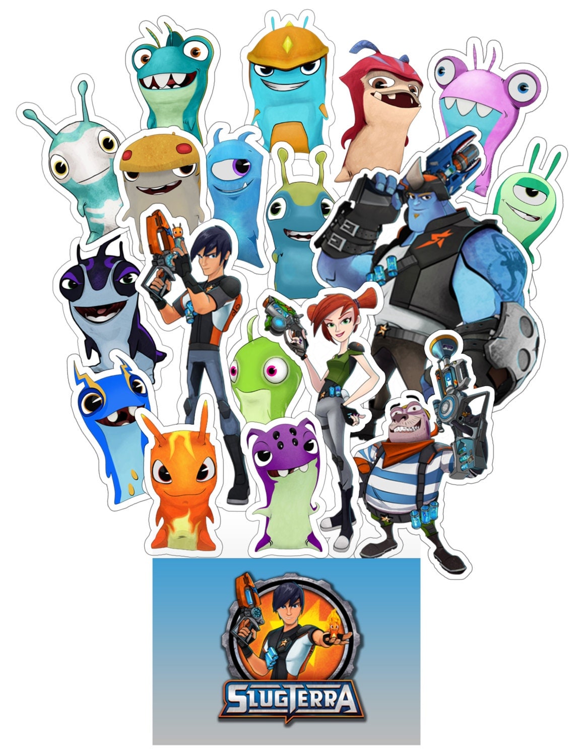 Slugterra Printable Centerpiece
