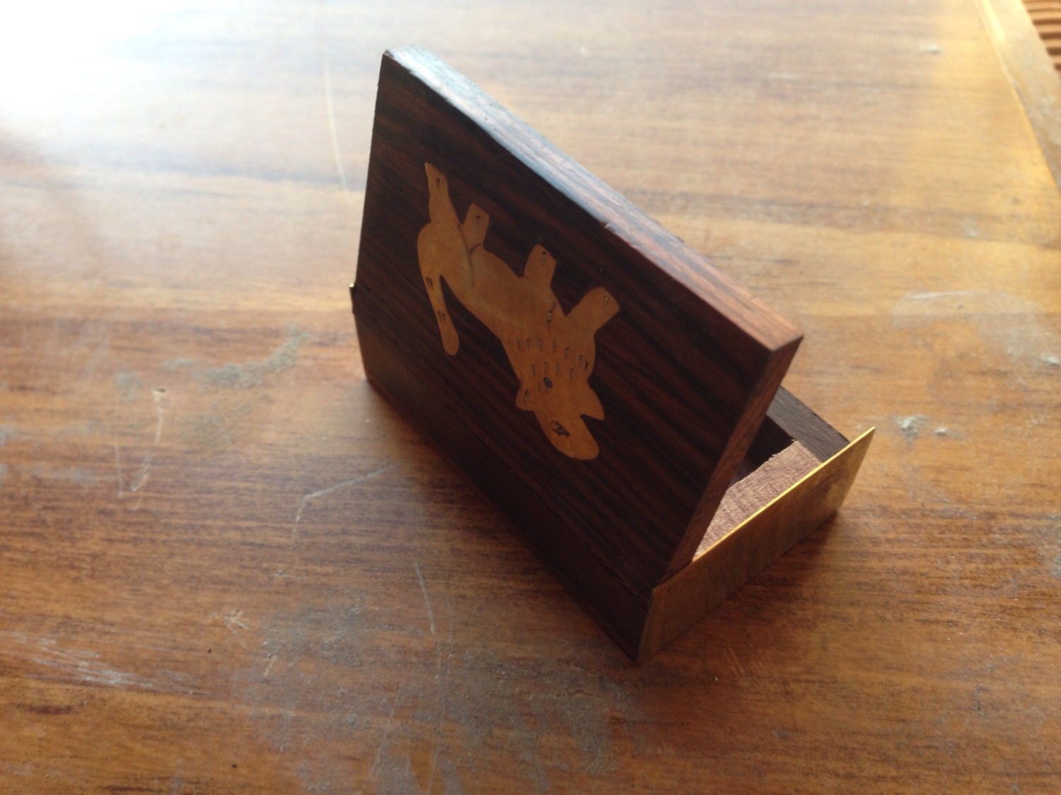 Vintage Wooden Pill Box Lion Gold Jewelry – Haute Juice