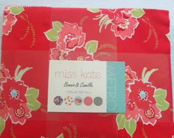 Free Shipping! 10 inch Layer Cake, Moda, Miss Kate, 55090LC 10" x 10 ...