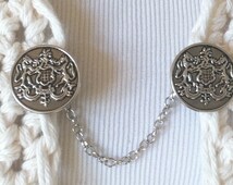 Popular items for silver sweater clips on Etsy