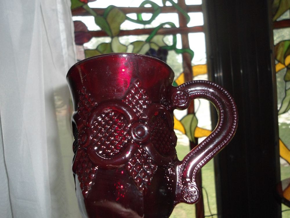 Avon Ruby Red Cape Cod Pedestal Coffee Mug – Haute Juice