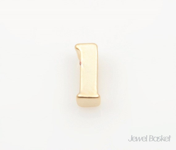 Matte Gold Lower Case Alphabet 2pcs Small Letter