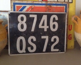 Unique french license plate related items | Etsy