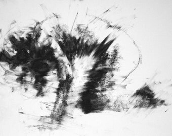 Haunting Figure Drawing Moody Dark Fine Art by ClaraLieuFineArt