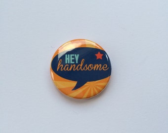 Items similar to hey handsome on Etsy