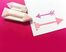 Popular items for arrow rubber stamp on Etsy