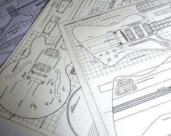 A3 Größe drucken, der eine klassische Gitarre-Bauplan. Diese sind auf ...