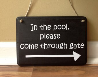 Pool rules sign | Etsy
