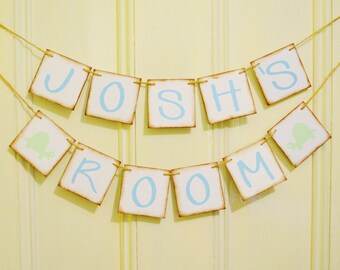 Bedroom Door Sign Banner - Turtle Banner - Kids Nusery Sign - Home ...