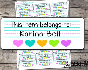 Items similar to Printable Back to School Stickers, DIY, Labels, Pencil ...