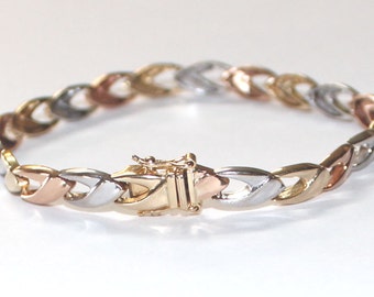 Popular items for 14k tri color gold on Etsy