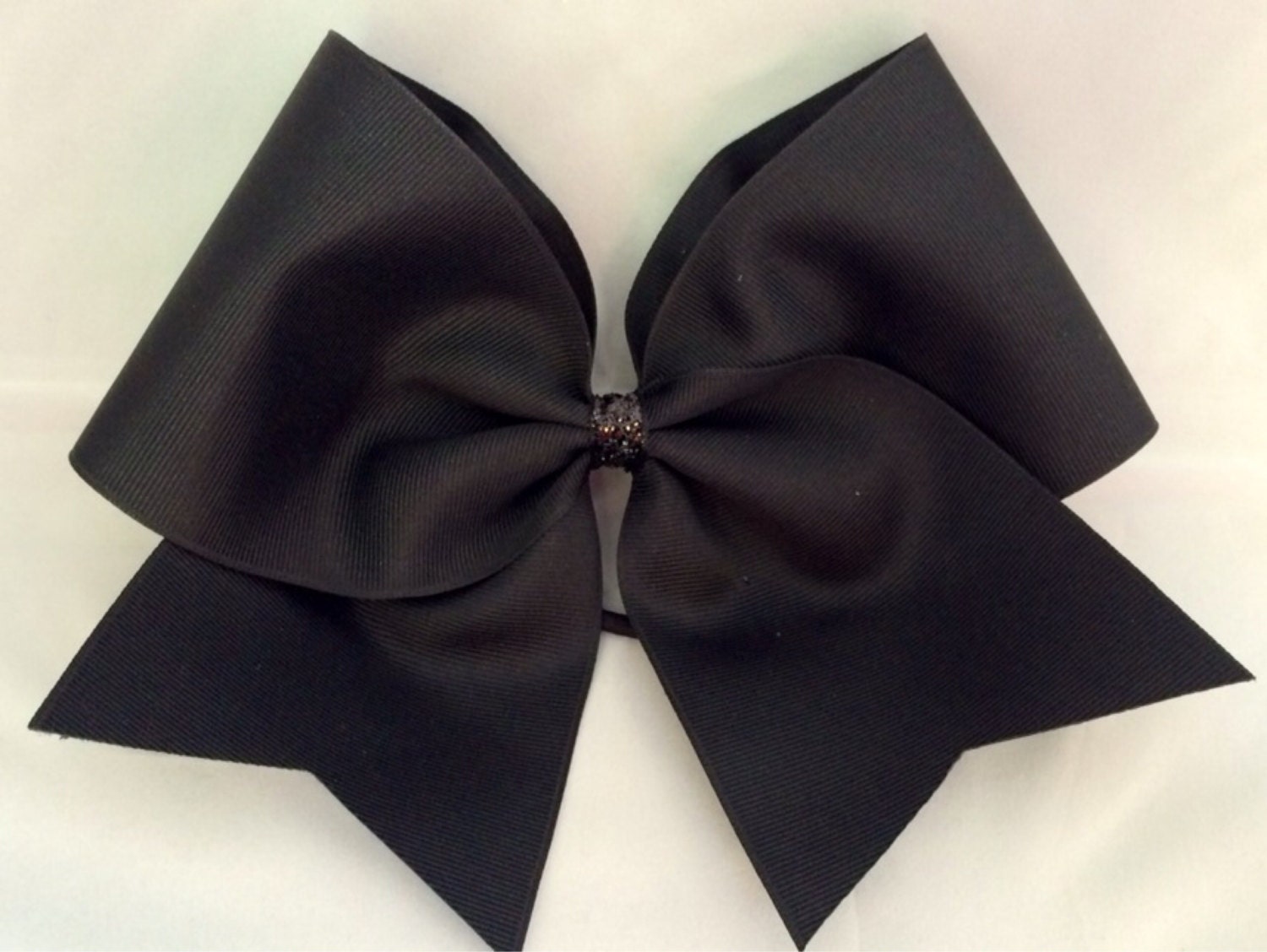 Practice Cheer Bow Black by FullBidBows on Etsy