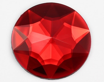 13mm 5mm Red Ruby Flat Back Triangle Loose Acrylic Jewels High