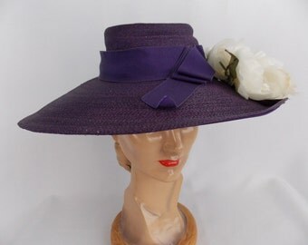 Cartwheel hat | Etsy