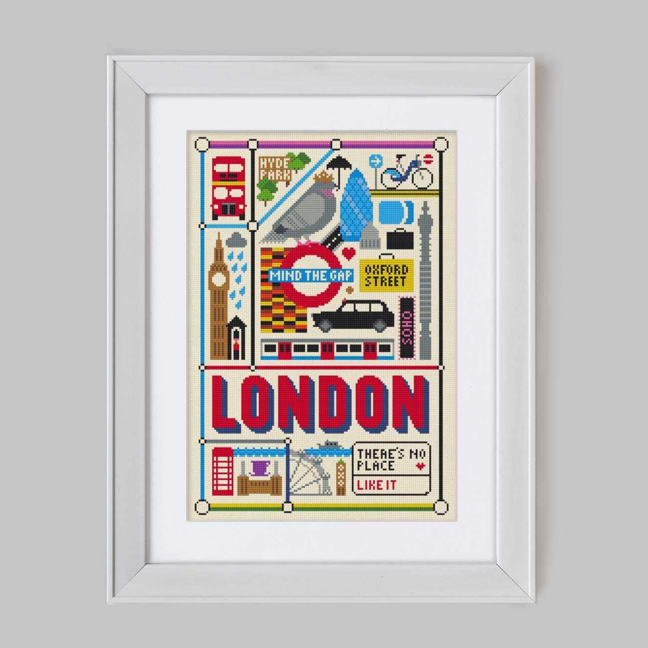 London Cross Stitch Pattern Digital Format PDF