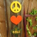 Peace Love Fall Autumn Sign Welcome Fall Bright Fall
