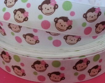 Popular items for monkey ribbon on Etsy