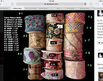 100 Bows Color Choice Sewing PretiedSatin Bows by CardsCraftsnMore