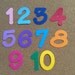 11 Cardstock / Cardboard Numbers 2 Inches / 5 cm Tall