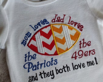 House Divided Football Team T-Shirt or Onesie Boy or Girl