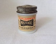 Vintage Medicine, Children's Mild Musterole, Used As A Remedy For A ...