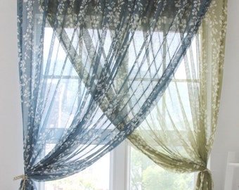 Popular items for voile curtain on Etsy