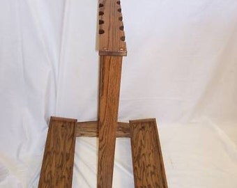 8 Gun Red Oak Display Rack Unfinished Natural by Oakwoodgunracks
