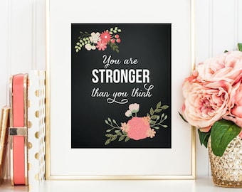 You are stronger | Etsy