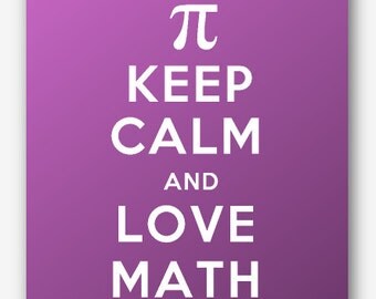 Popular items for keep calm love math on Etsy