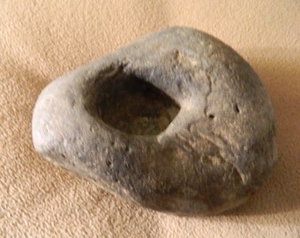 Native Indian Artifact Fire Starter Grindstone / Pestle