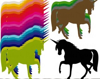 Popular items for unicorn clip art on Etsy