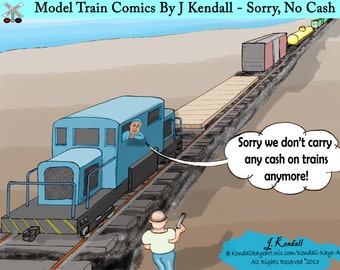 Model train funny | Etsy