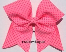 Popular items for polka dot cheer bow on Etsy