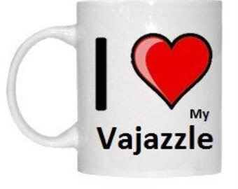 5555# I love My Vajazzle Mug Cup Joke Novelty Secret Santa Christmas ...