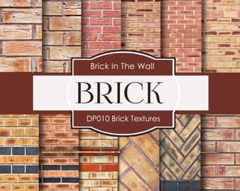 Popular items for brick digital paper on Etsy