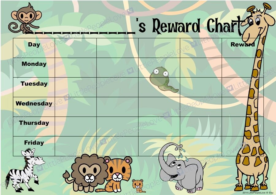 Jungle Reward Chart